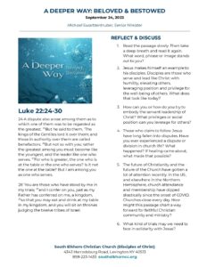 A Deeper War – Beloved & Bestowed – Reflection Guide | South Elkhorn ...